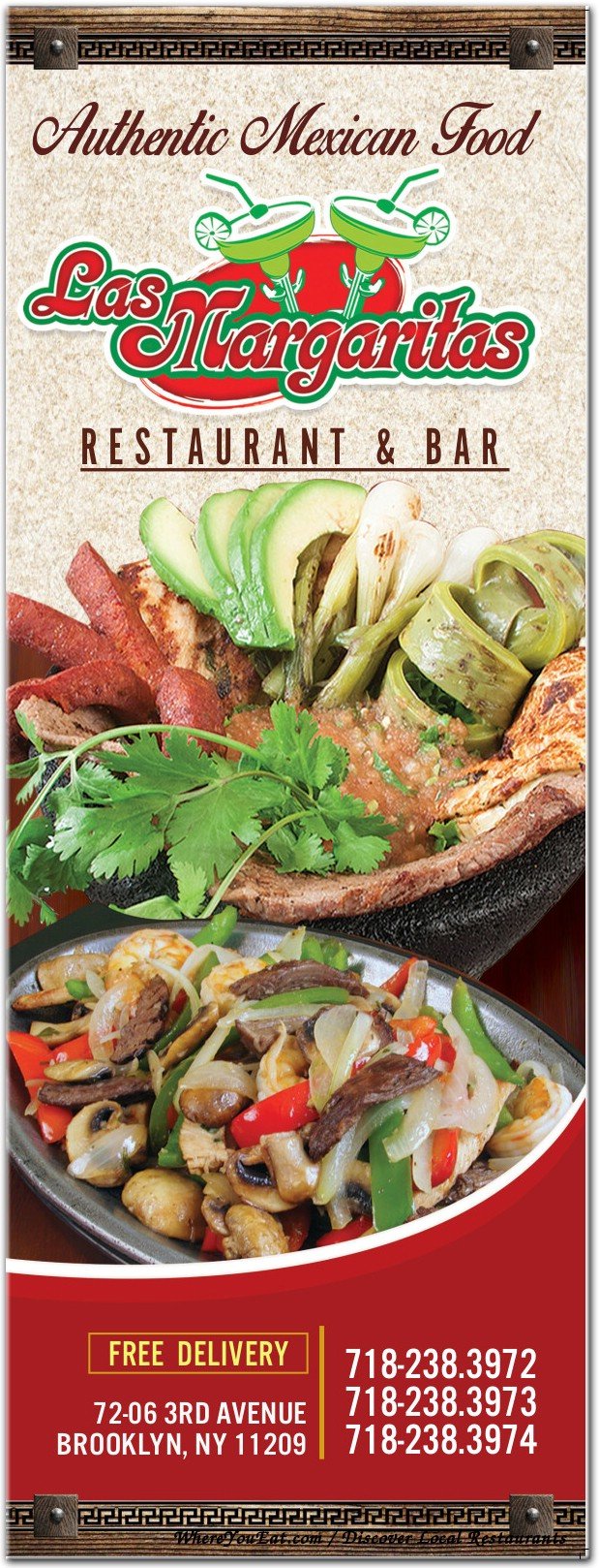 Las Margaritas Restaurant & Bar in Brooklyn